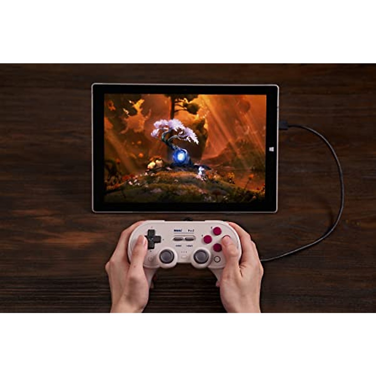 8BitDo Pro 2 Wired Controller for Switch, Windows, Steam Deck & Raspberry Pi (G Glassic Edition)