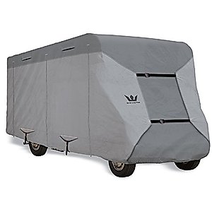 Eevelle S2 Expedition Class C RV Cover - Waterproof, Marine Grade, Heavy Duty, Durable - 21 - 22 ft - 23 - 24f ft - 25 - 26 ft - 27 - 28 ft - 29 - 30 ft - 31 - 32 ft