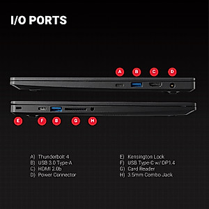 XPG Xenia 14 Lifestyle Notebook 2.14lb Ultra Lightweight Intel i7 16GB DDR4 3200MHz 512GB PCIe Gen4x4 SSD Intel Iris Xe GPU, 14" FHD IPS 92% Viewable Ratio Screen Laptop