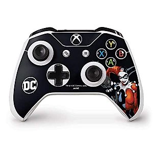 Skinit Decal Gaming Skin Compatible with Xbox One S Controller - Officially Licensed Warner Bros Evil Harley Quinn Design