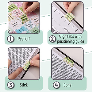 Mr. Pen- Bible Tabs, 3 Different Design, 222 Tabs, Bible Journaling Supplies, Bible Tabs Old and New Testament, Bible Tabs for Women, Bible Book Tabs, Bible Study Supplies, Tabs for Bible