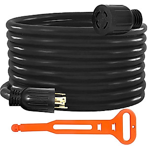 Vevor Generator Extension Cord, Black