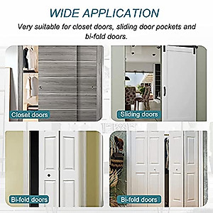 Privacy Sliding Door Lock with Pull, Solid Brass Pocket Door Privacy Lock, Matte Black, 1 Pack