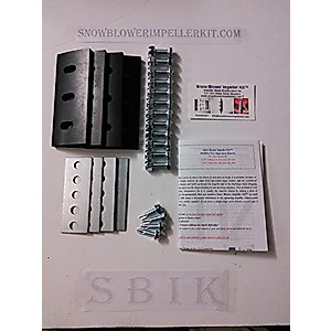 Snow Blower Impeller Kit - 3/8" 4-Blade Universal - Modifies 2/3 Stage Machines
