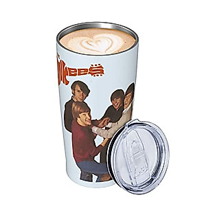 JTRU The Monkees Stainless steel insulation cup with straw cup lid double-layer vacuum insulation coffee cup can be placed in the car for office home
