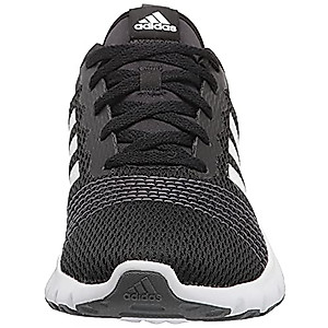adidas Women's Flex 2 Running Shoe, Black/White/Grey, 8.5