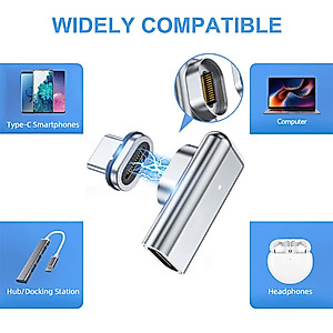 SUPVOX USB Adapters Pc Accessories Pc Accessories 1 Set Magnetic USB Cable Adapter Magnetic Phone Cable Adapter 100w USB-c 3.1 Adapter USB C Magnetic Adapter USB C Magnetic Adapter