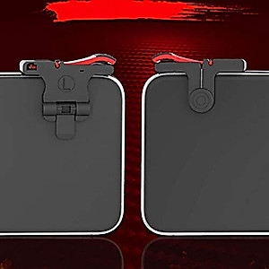 schicj133mm Mobile Game Direction Shooting Controller，Game Controller Gamepad Left Right Mobile Phone Gaming Triggers for PUBG，More Game Black