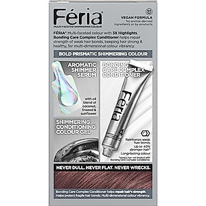 L'Oreal Paris Feria Multi-Faceted Shimmering Permanent Hair Color, 721 Dusty Mauve, Pack of 1 Hair Dye Kit