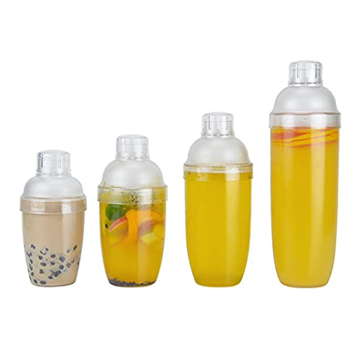 Cocktail Shaker Set - Plastic Martini Cocktail Shakers 350ML/500ML/700ML/1000ML Wine Beverage Mixers Wine Shakers Cup Drink Mixers Bar Gadgets