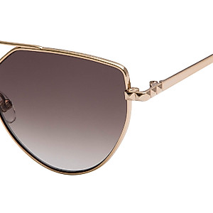 Rebecca Minkoff Women's Stevie 2/S Aviator Sunglasses, Light Gold, 55mm, 17mm