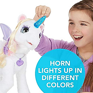 furReal StarLily, My Magical Unicorn Interactive Plush Pet Toy, Light-up Horn, Ages 4 and Up(Amazon Exclusive)