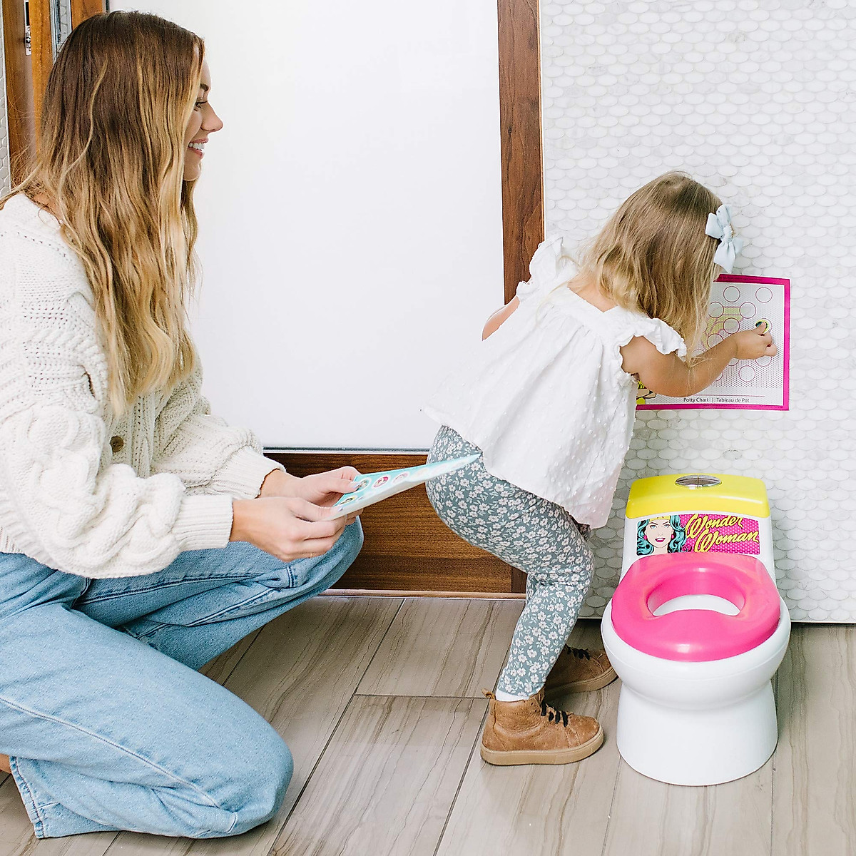 The First Years DC Wonder Woman Potty Training and Transition Seat, Multi