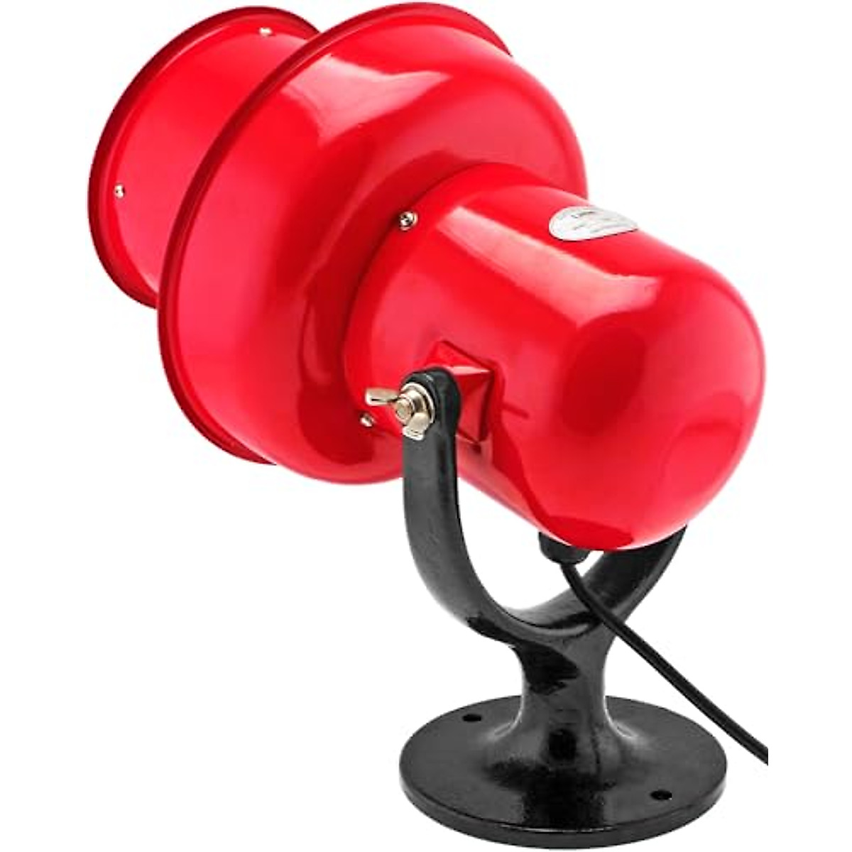 Vixen Horns Loud Air Raid Siren - Industrial Alarm Heavy Duty Electric Motor 120V, Fire Tornado Siren Horn (Unidirectional, 117 dB, Range 1600 ft)