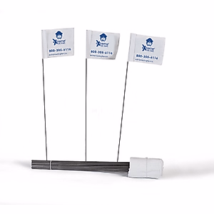 Extreme Dog Fence Electric Dog Fence Boundary Flags for Visual Aid During Underground and Wireless Dog Fence Training - 200 Flags