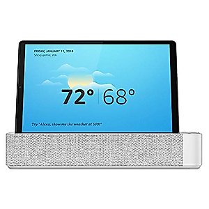 Lenovo Smart Tab M10 Plus, FHD Android Tablet, Alexa-Enabled Smart Device, Octa-Core Processor, 128GB Storage, 4GB RAM, WiFi, Bluetooth, Platinum Grey