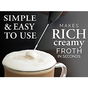 Zulay Magia Super Automatic Coffee Espresso Machine - Frother Handheld Foam Maker for Lattes - Espresso Coffee Maker With Easy To Use 7” Touch Screen & Executive Milk Frother with Stand
