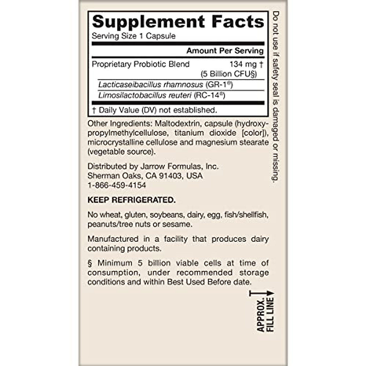 Jarrow Formulas Fem-Dophilus - 5 Billion Organisms Per Serving - 60 Veggie Capsules - Women’s Probiotic - Urinary Tract Health - Up to 60 Servings (Pack of 12)