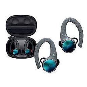 Plantronics BackBeat FIT 3100 True Wireless Earbuds, Sweatproof and Waterproof in Ear Workout Headphones, Grey (Renewed)