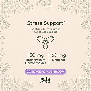 Gaia Herbs Jump Start - Helps Sustain Healthy Energy and Stress Levels - with Cordyceps, Schisandra, Rhodiola, and Licorice - 60 Vegan Liquid Phyto-Capsules (30-Day Supply)
