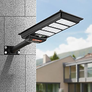 VEVOR 400W Solar Street Light, LED Solar Flood Lights Outdoor 40000lm with Infrared Remote Control, IP66 Waterproof Security Solar Motion Sensor Lamp for Garden Yard Home Path Garage Parking Lot