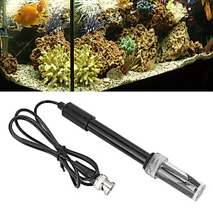 TOPINCN Measurement Black Electrode Laboratory Electrode Bnc Connector Electrode Probe Connector Sensor Black, Ph Electrode Bnc Connector for Aquariums Test Strips Chemicals