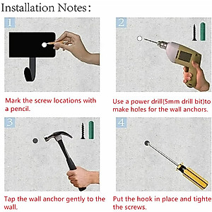 RIRIYEYE Coat Rack Wall Mount,Coat Hooks Wall Mount Hanger with 5 Hooks,Cactus Metal Wall Art Decorative,Hats Towels Keys Hooks Holder Organizer for Bedroom Bathroom Entryway Hallway