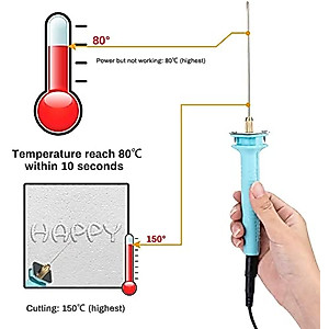 Electric Hot Knife Foam Cutter, Vickes Cutting Hot Pen Hot Wire Cutter 15W Electric Foam Cutting Machine Pen 10CM Styrofoam Cutter Heat Cutting Tool Kit