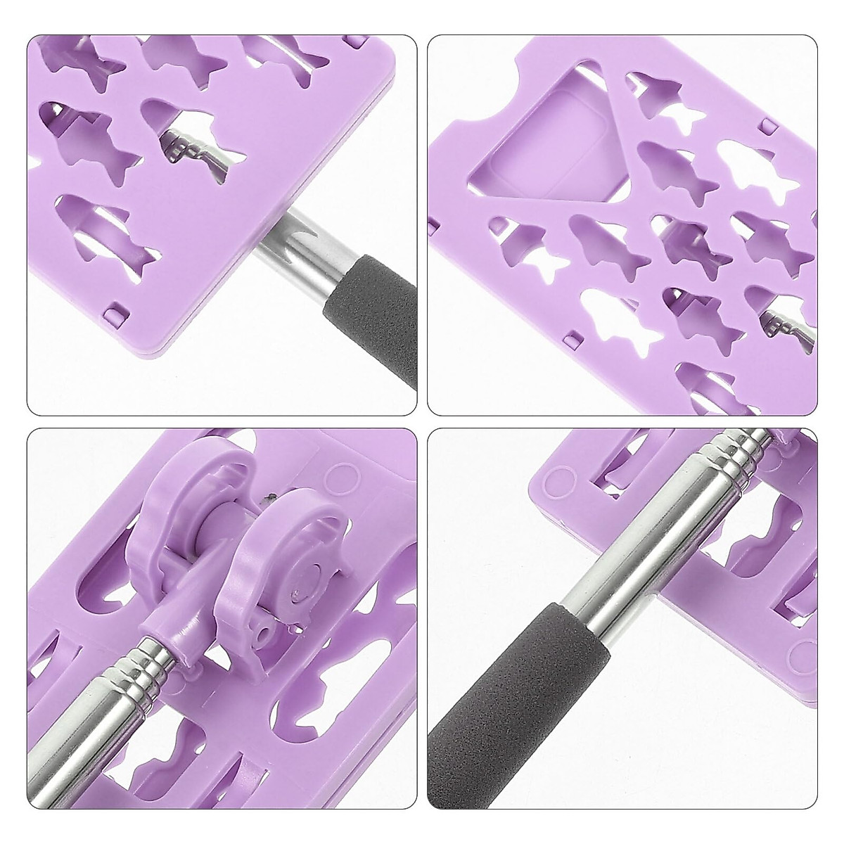 Parking Telescopic Check Rod Grabber Tool Parking Toll Swiping Stick Parking Payment Stick Telescopic Pass Rod Toll Pass Rod Car Stoppers for Parking Payment Rod Car Payments Rod