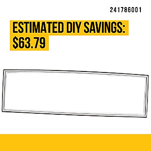 241786001 Refrigerator Fresh Food Door Gasket - Replaces AP4321972, 1379308, 240325902, 240390601, 241569801, 241674801, 5304439527, 5304448623, 7241786001, AH1991324, EA1991324, PS1991324