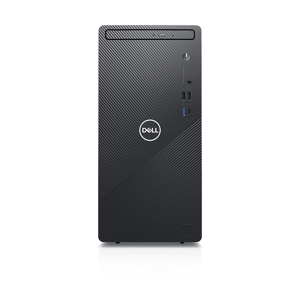 Dell Inspiron 3891 Compact Desktop Computer Tower - Intel Core i3-10105, 8GB DDR4 RAM, 256GB SSD, Intel UHD Graphics 630 with Shared Graphics Memory, Windows 10 Home - Black (Latest Model) (Renewed)