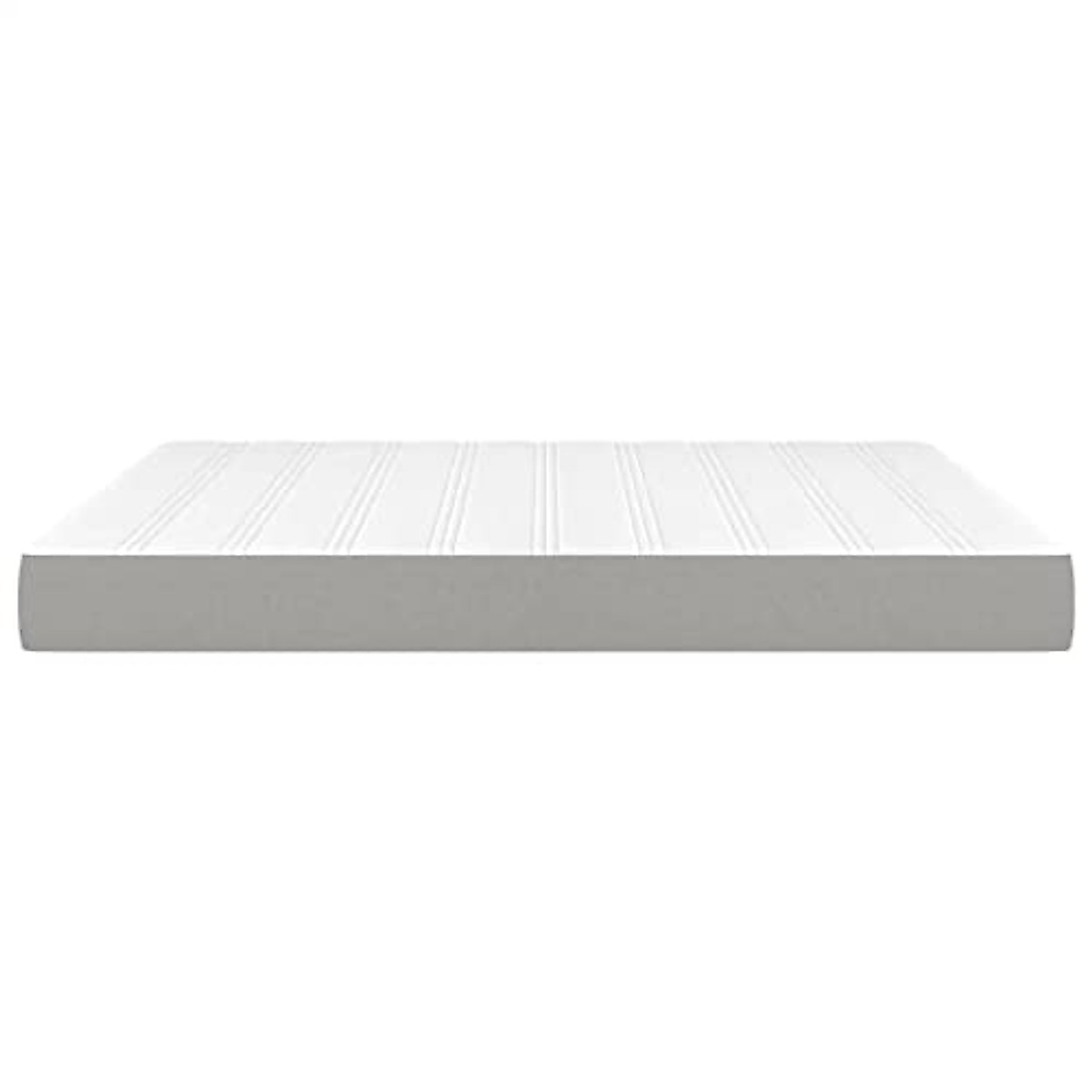 vidaXL Pocket Spring Bed Mattress Light Gray 72"x83.9"x7.9" California King Fabric