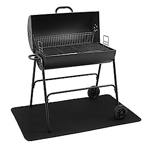 CollectBox Premium BBQ Under Grill Mat, Patio Deck Protect Pad for Under The Gas, Charcoal, BBQ, Barbeque, Grilling, Oil, Water, Liquid Spill Pad. (2PK), 30x48 (1PK)