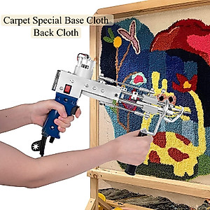 Primary Tufting Cloth with Marked Lines,Rug Backing Fabric,Monks Cloth for Cut/Loop Pile Tufting Gun, Punch Needle (82.7x78.7in)