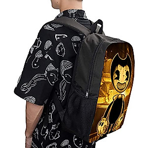 WOLOISO Anime Backpack Large Capacity Laptop Travel Bag for Boys Girls