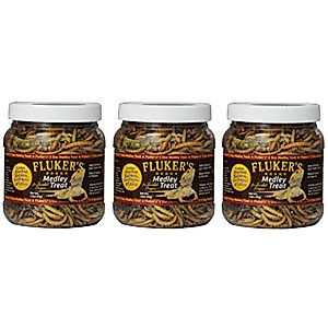 Fluker Labs SFK72021 Bearded Dragon Medley Treat Food, (3 Pack of 1.8-Ounce)