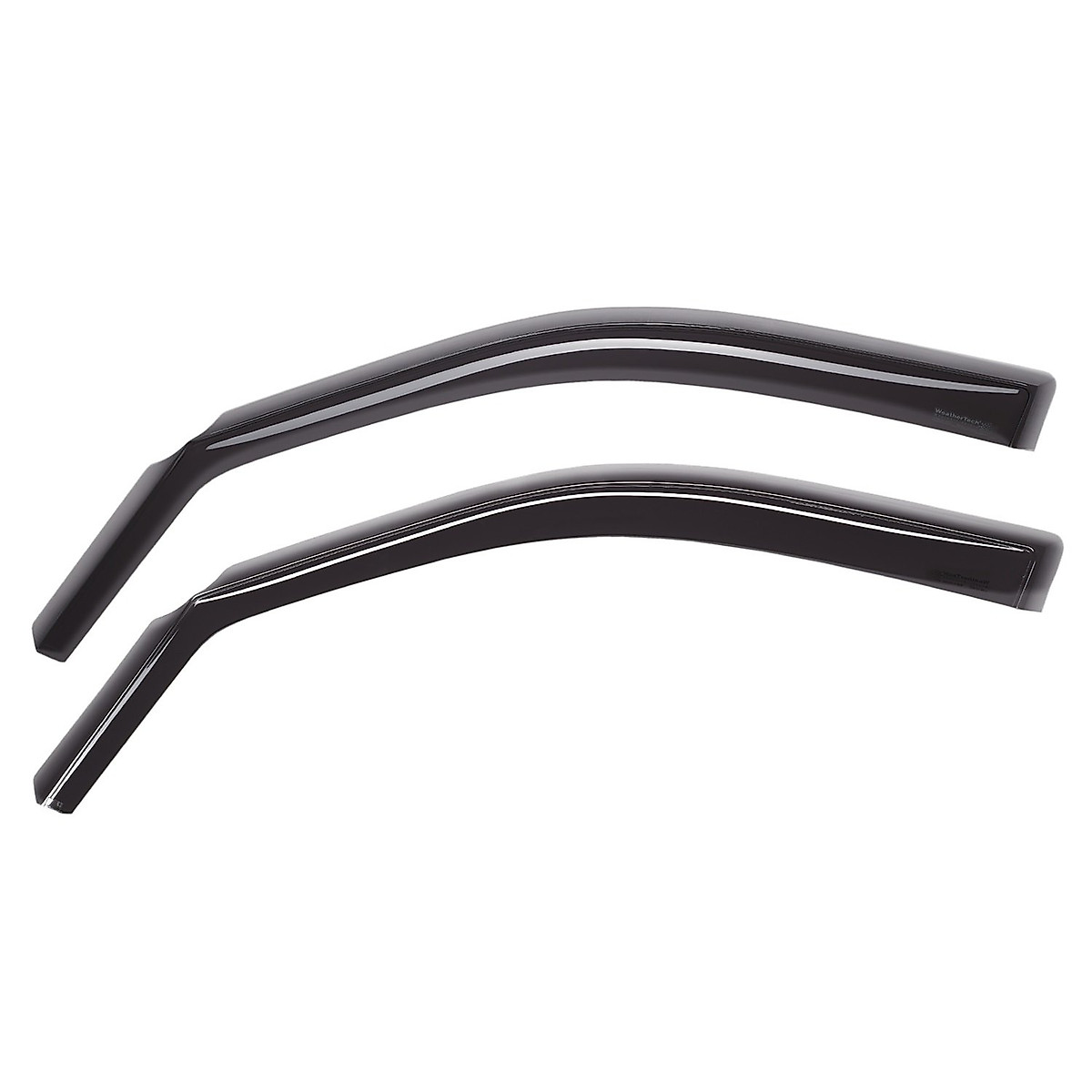 WeatherTech Custom Fit Front Side Window Deflectors for Ford Ranger, Dark Smoke