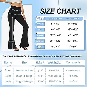 Syrinx Flare Leggings for Women -Buttery Soft High Waisted Bootcut Yoga Pants with Tummy Control and Wide Leg for Workout