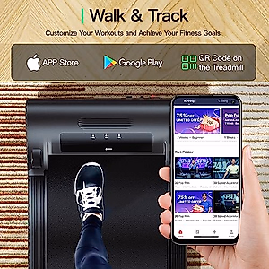 UMAY Walking Pad, Lightweight Small Under Desk Treadmill - Only 40 LBS, Portable Mini Treadmill for Home Office, Compact Walking Treadmill with Remote & APP Control