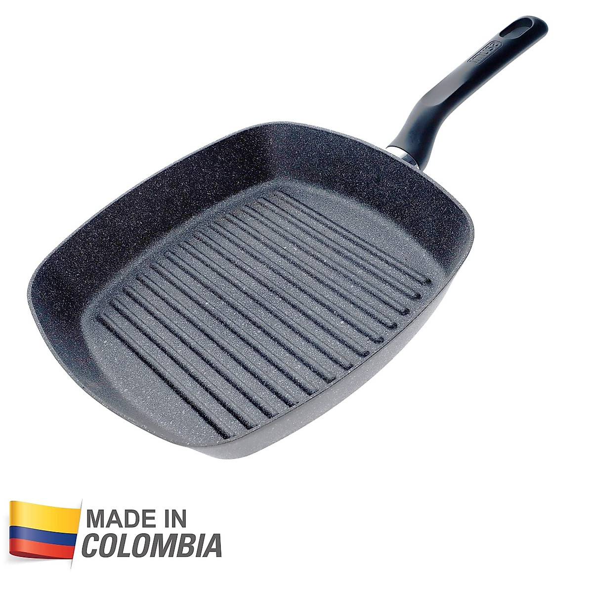 IMUSA Made in Colombia 11" Nonstick Deep Square Grill with Handle