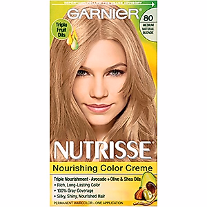 Garnier Nutrisse Nourishing Color Creme 80 Medium Natural Blonde (Butternut)