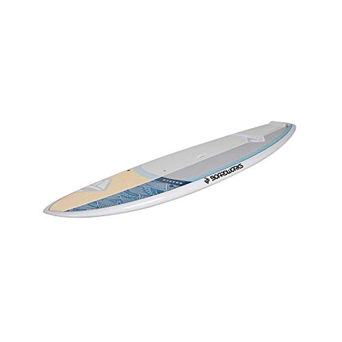 Boardworks Kraken | Surf and Fun Stand Up Paddleboard | EXP Veneer - Epoxy Hardboard | 10' 3", Bamboo/Grey/Ocean