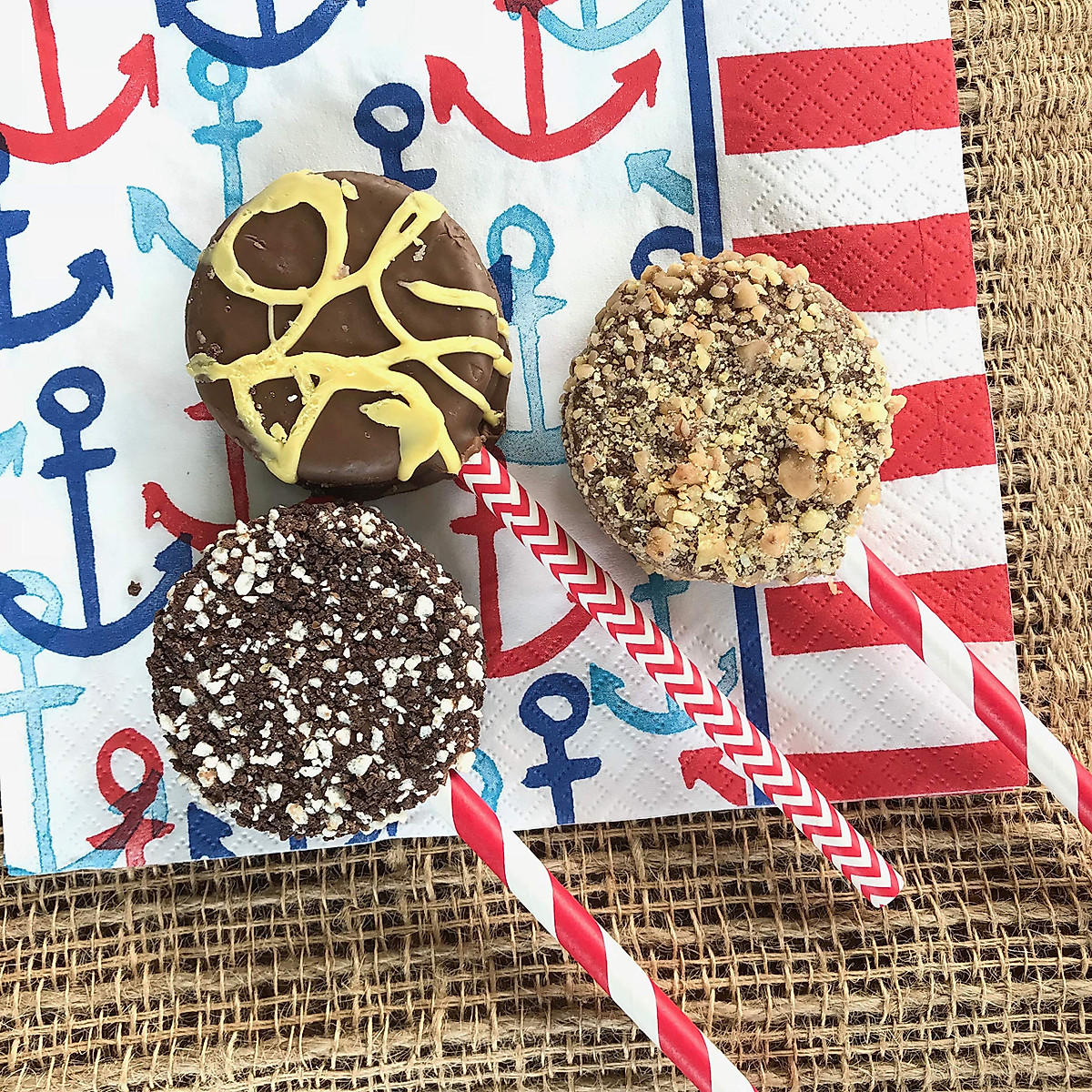 Red Stripe Paper Straws - Birthday Valentine 4th of July Party Supply - 7.75 Inches - 50 Pack - Outside the Box Papers Brand