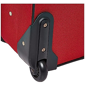 American Tourister Fieldbrook XLT Softside Upright Luggage, Red/Black, 3-Piece Set (BB/21/25)