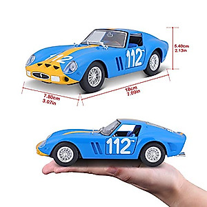 Bburago 1962 Ferrari 250 GTO 1: 24 Scale Die-cast Model, Blue