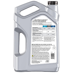 Shell Rotella T5 Synthetic Blend 15W-40 Diesel Engine Oil, 1 Gallon