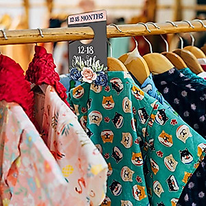 Hanger Dividers-Baby Closet Size Dividers - Baby Closet Dividers, Baby Clothing Size Age Dividers -Baby Closet Organizer For Nursery Organization, Newborn Essentials, Nursery Closet Dividers.