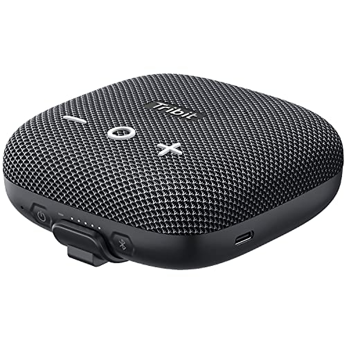 Tribit StormBox Micro 2 Portable Speaker: 90dB Loud Sound Deep Bass IP67 Waterproof Small Speaker Built-in Strap, 12H Playtime Long Battery Powerbank for Outdoor Camping Biking, 120ft Bluetooth Range