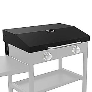 Upgrade Hinged Lid with Thermometer for Blackstone 28 Inch Griddle 1517 1605 1853, Griddle Grill Hard Cover Flat Top Lid Compatible with 28" Blackstone Griddle Lid & 28 inch Blackstone Griddle Cover
