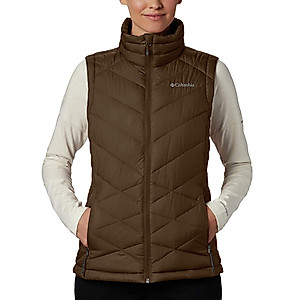 Columbia Women's Heavenly Water Resistant Insulated Vest Olive Green
